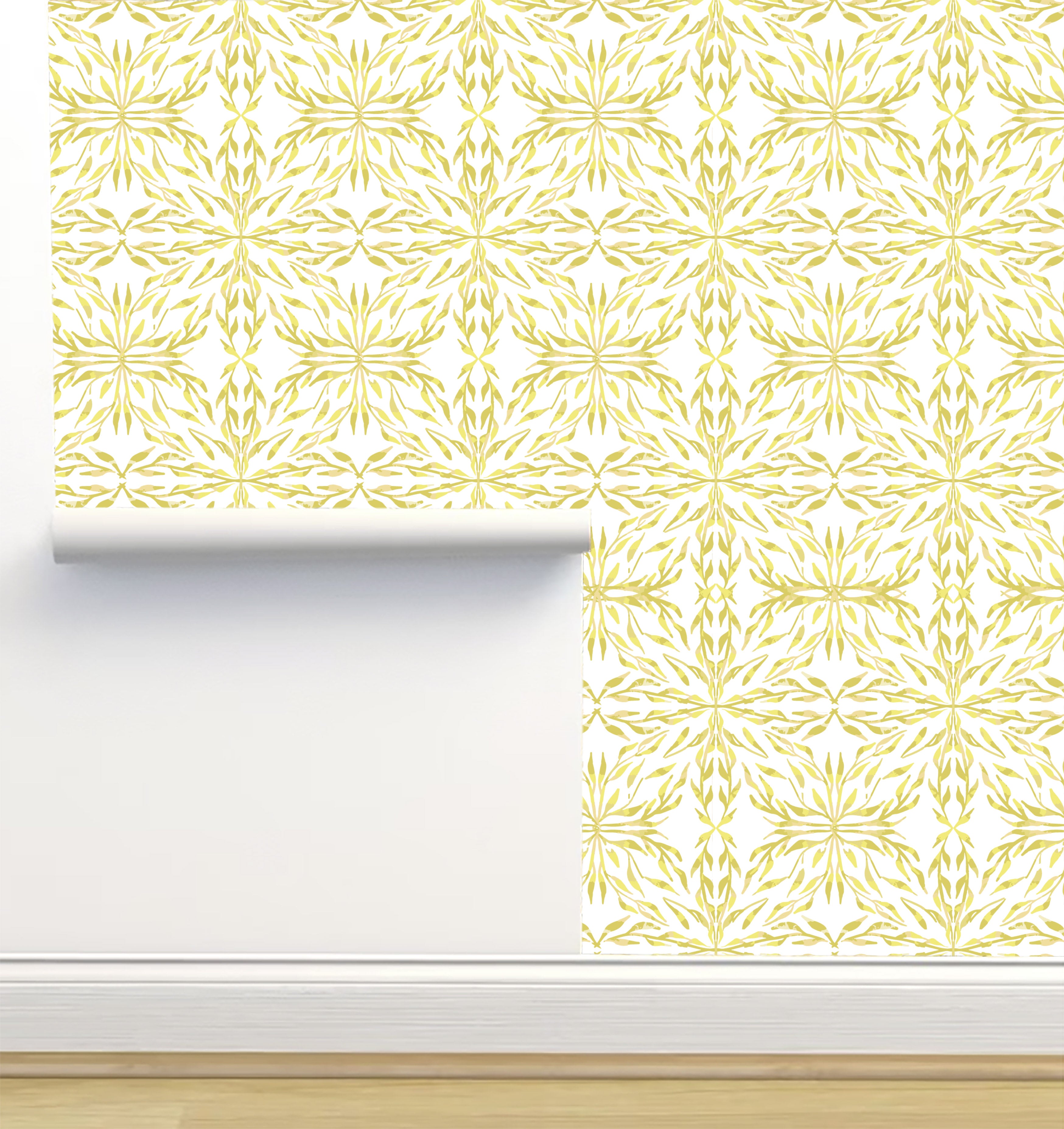 So Classy Yellow Wallpaper by Monor Designs