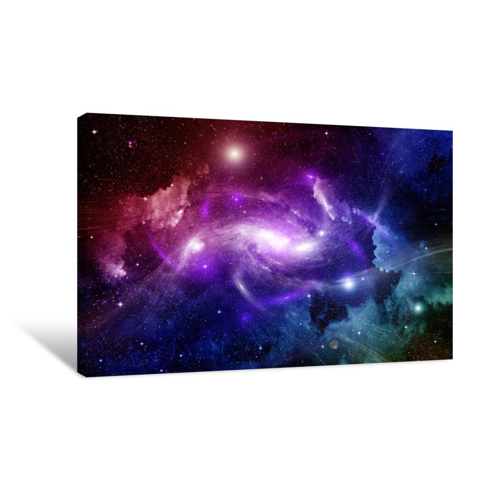 Galaxy In A Free Space Canvas Print
