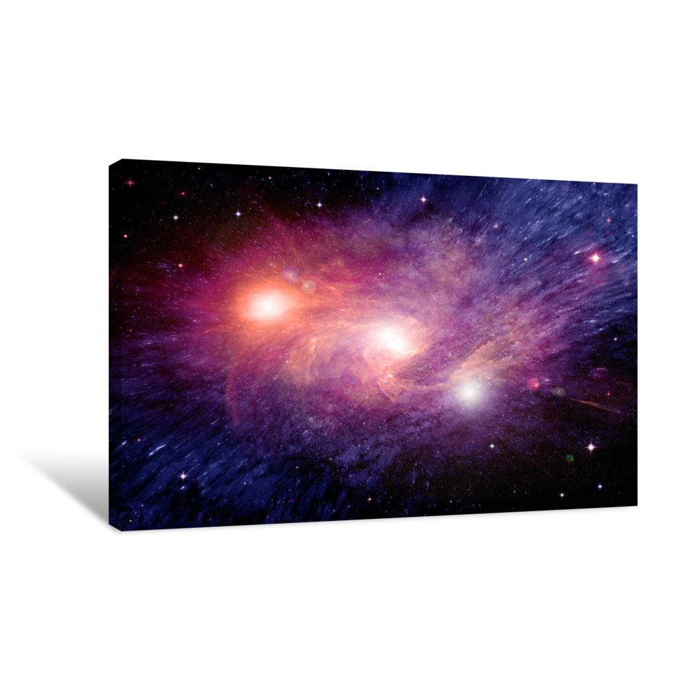 Galaxy In A Free Space Canvas Print