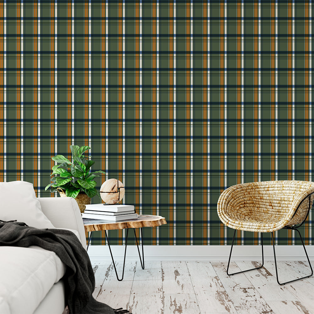 Plaid Removable Wallpaper | Limitless Walls