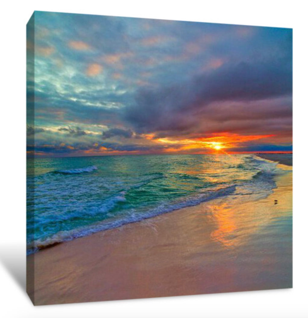 Sunset Beach Wall Murals & Tropical Sunset Beach Wall Mural Wallpaper ...
