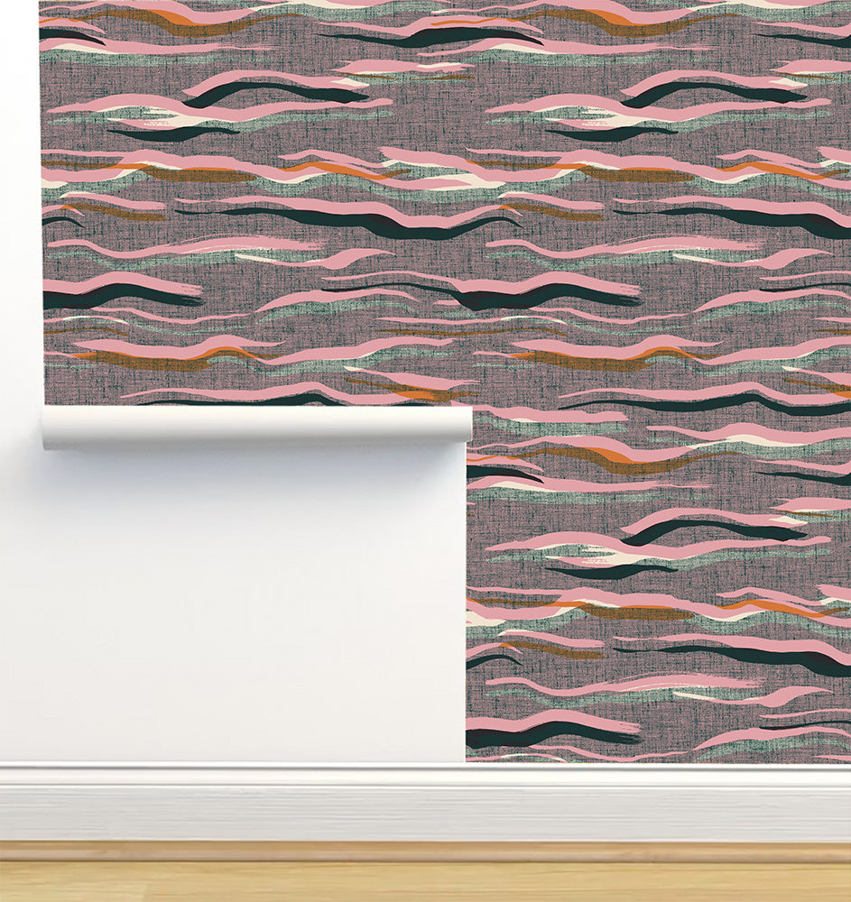 Abstract Tiger Stripes Wallpaper by Julia Schumacher