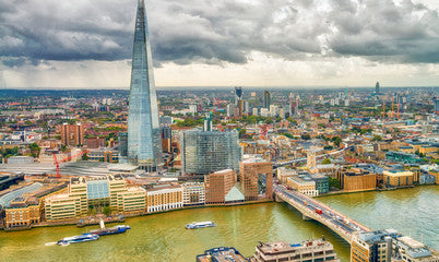 Aerial Skyline Of London, Southern Side Of Thames Wall Mural