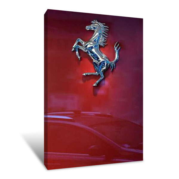 Ferrari Stallion Closeup 2 Canvas Print – Limitless Walls