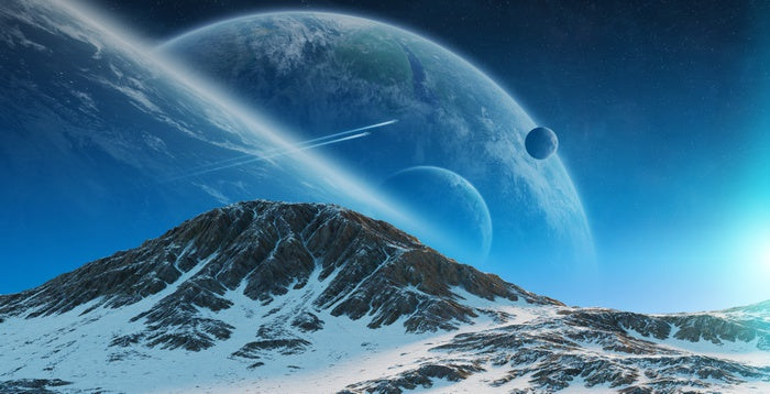 Exoplanets In Space 3D Rendering Elements Of This Image Furnished By N