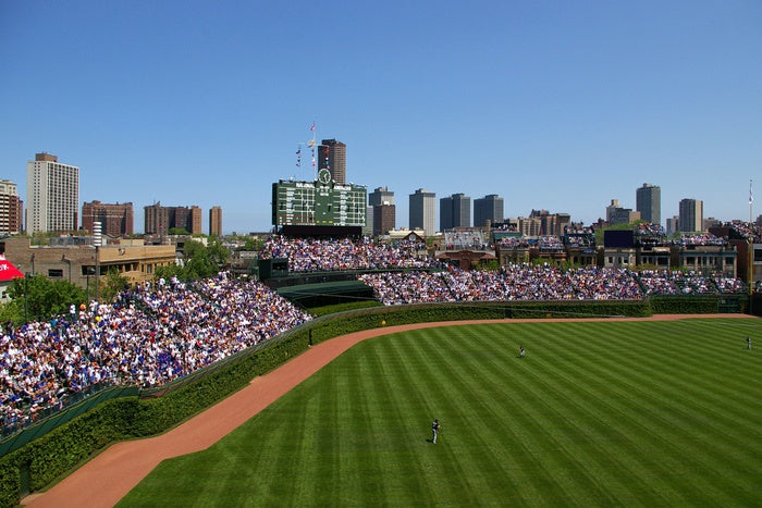 Baseball Field Chicago Wall Mural
