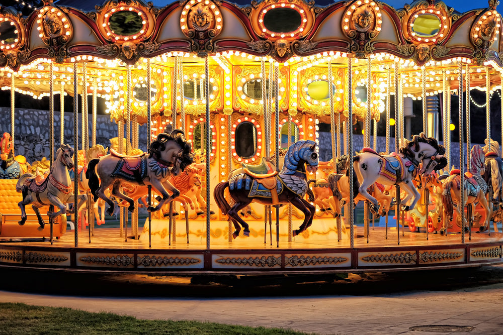 Vintage Carousel Detail Wall Mural