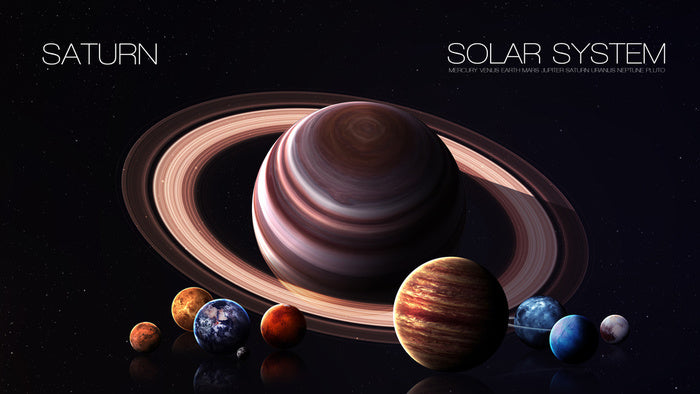 Saturn - 5K Resolution Infographic Presents One Of The Solar System Pl