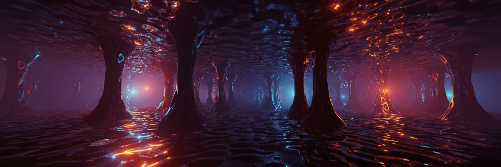 Sci Fi Futuristic Fantasy Strange Alien Structure Wall Mural