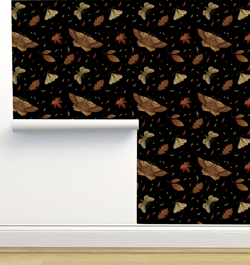 Autumn Moth Wallpaper by Episodic Drawings