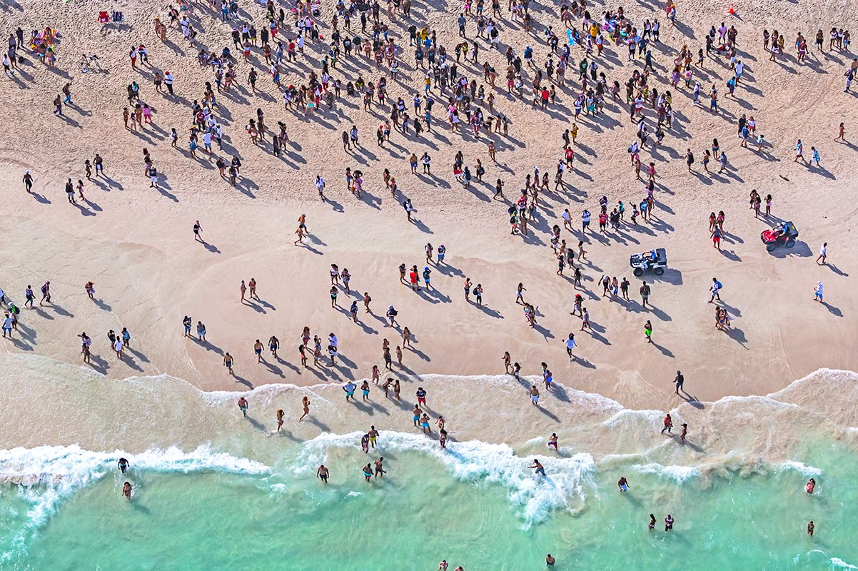 Miami Beach Wall Mural by Art Wolfe