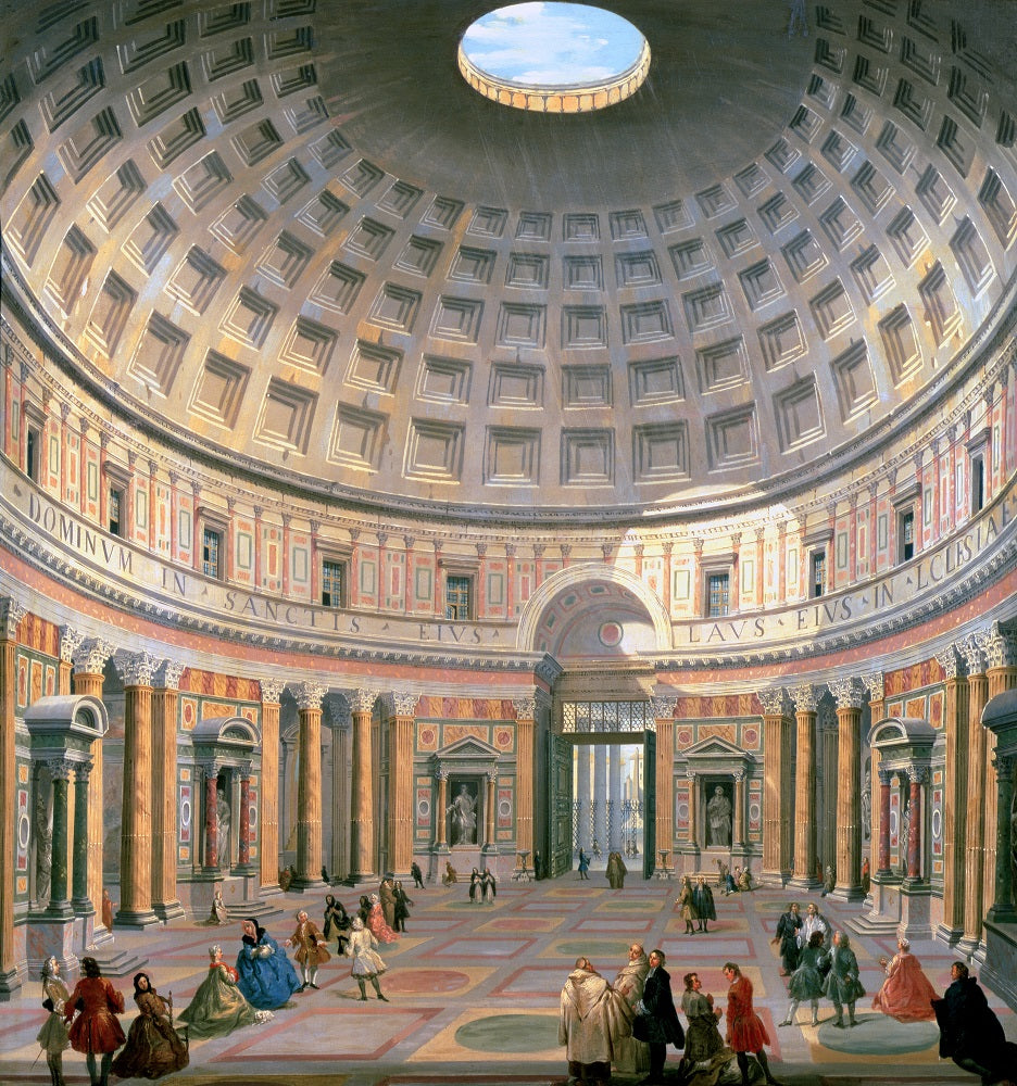 Interior of the Pantheon Wall Mural