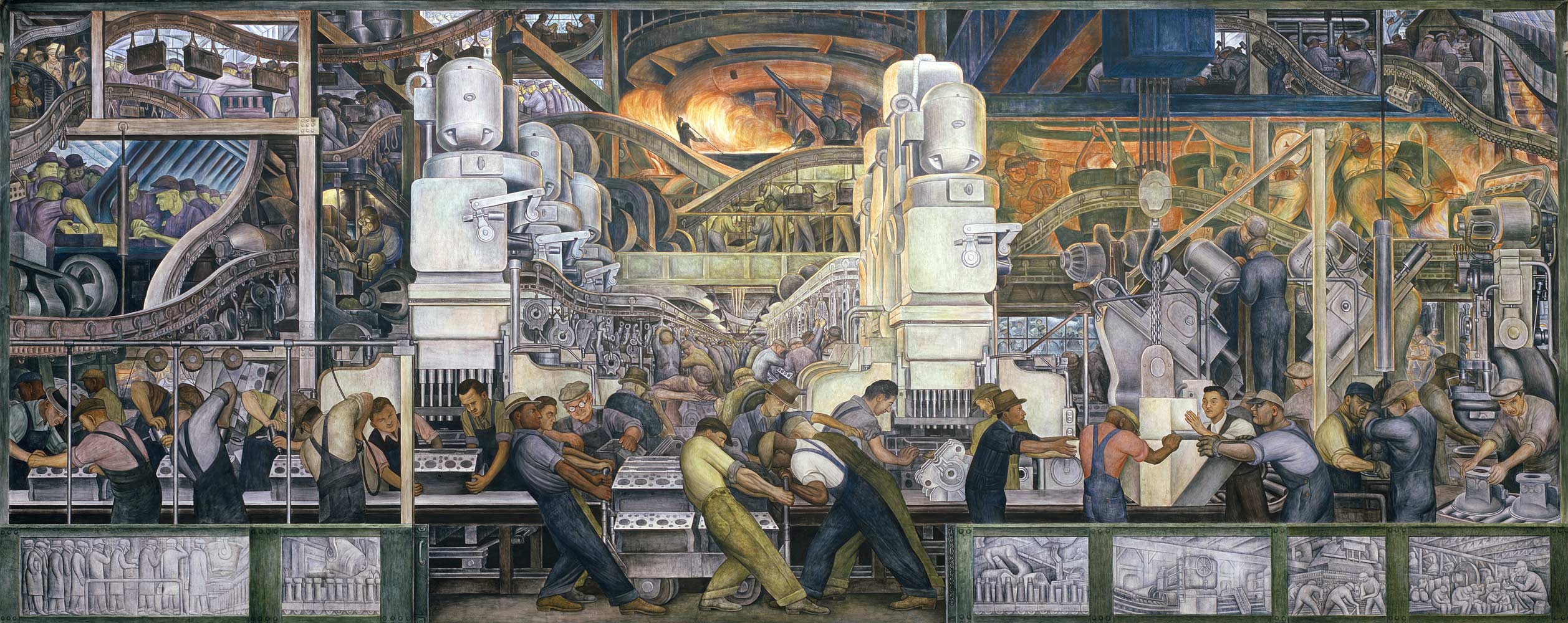 Detroit Industry, North Wall Wall Mural