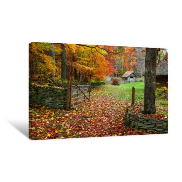 The Gates Of The Old Estonian Farm Farm And Golden Autumn The Open Air
