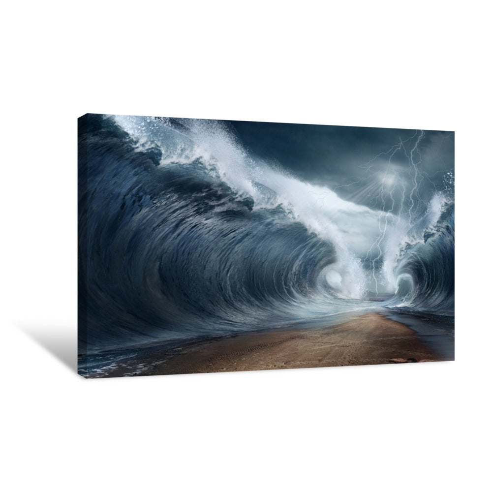 The Seas Are Being Parted Canvas Print