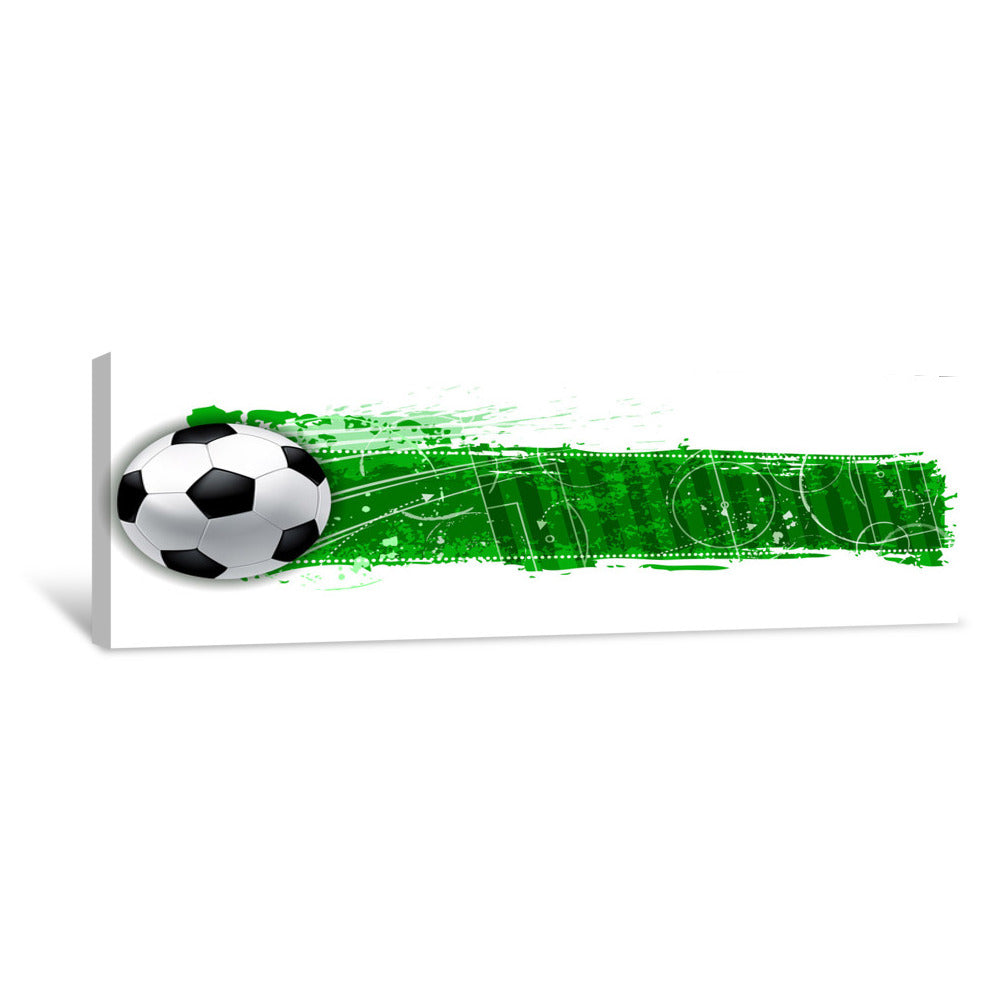 Soccer Field Banner Canvas Print