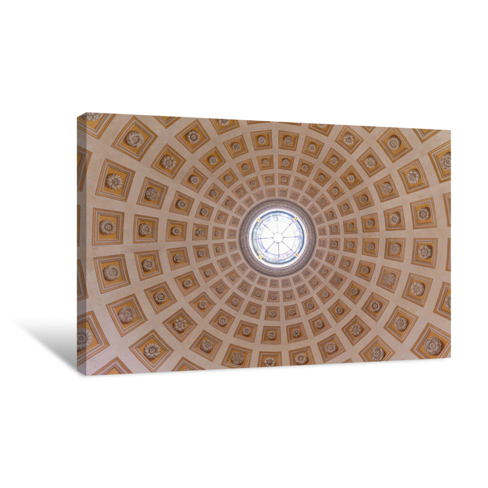 Ceiling Of Pantheon In Rome Canvas Print