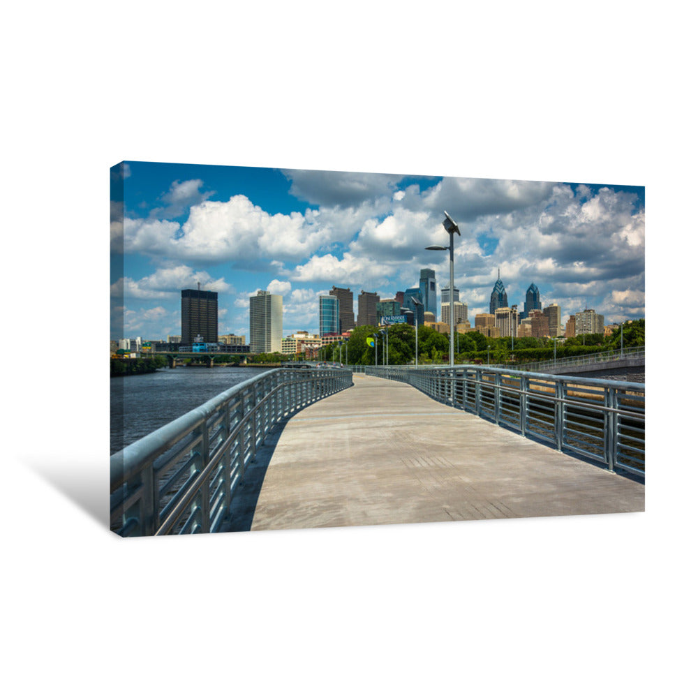 The Schuylkill Banks Boardwalk, In Philadelphia, Pennsylvania Canvas P