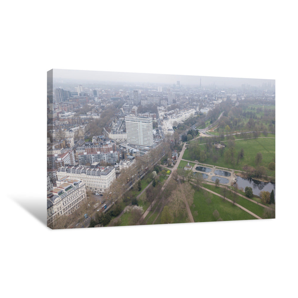 Aerial View Of London Hyde Park UK United Kingdom Drone Top View Canva