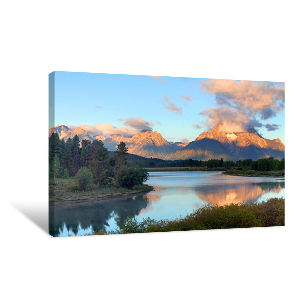 Oxbow Bend At The Grand Tetons Canvas Print