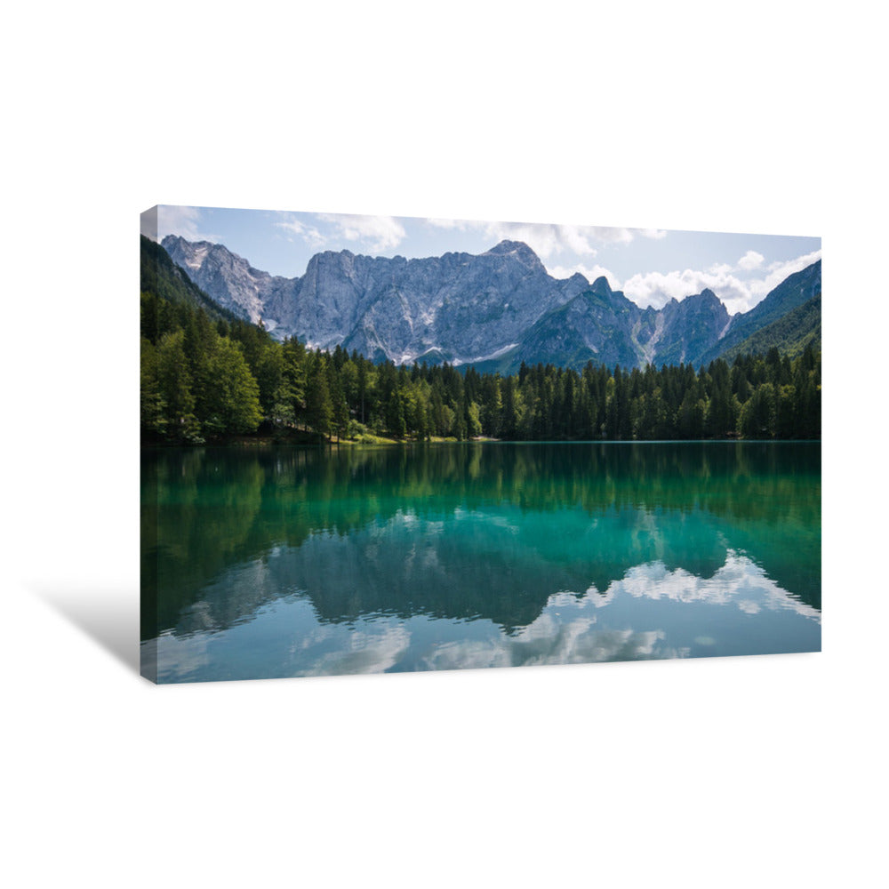 Laghi Di Fusine A Tarvisio In Friulia Venezia-Giulia Canvas Print