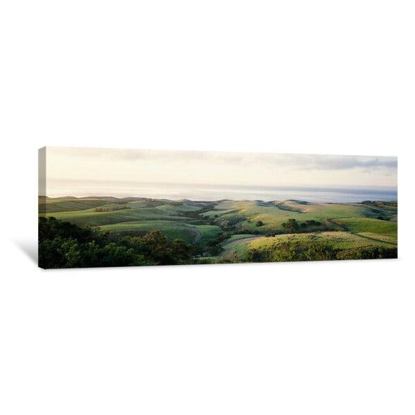Aerial View Of A Rolling Landscape, Santa Barbara, Santa Barbara Count