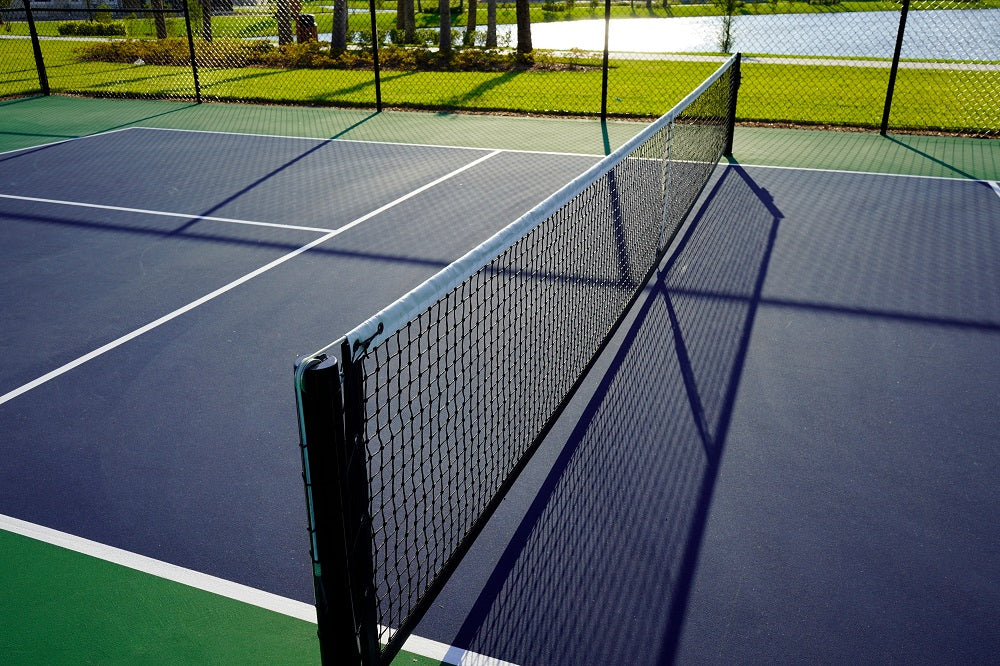 Sunny Pickleball Court Wall Mural